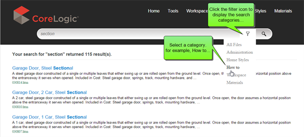 Search the Help System
